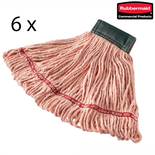 Rubbermaid Medium Web Foot Blend Mop Head with 5" Headband